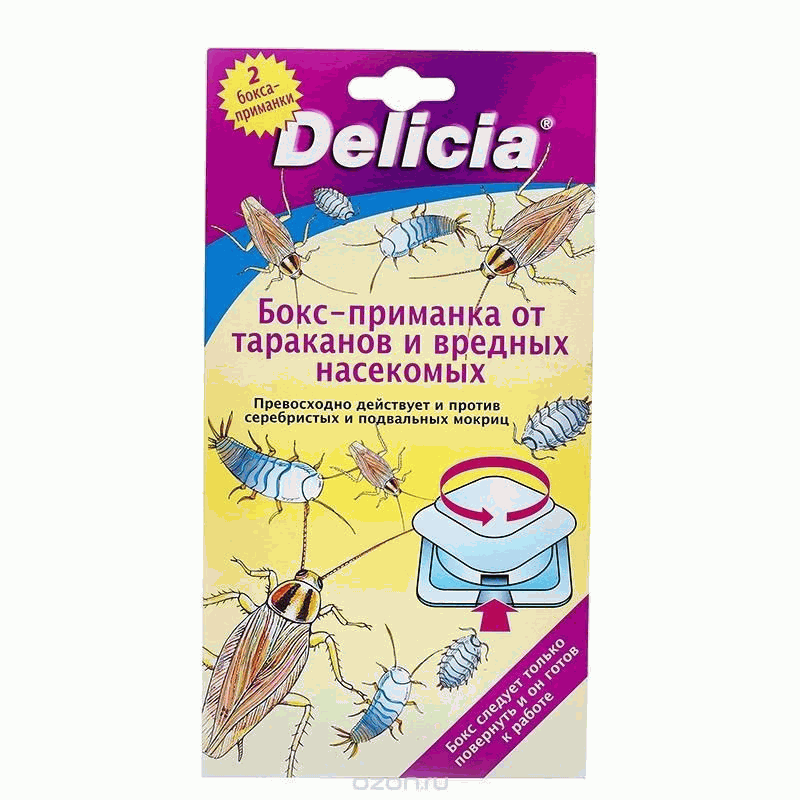 Delicia бокс-приманка от тараканов (2шт.) в Москве – цены ...